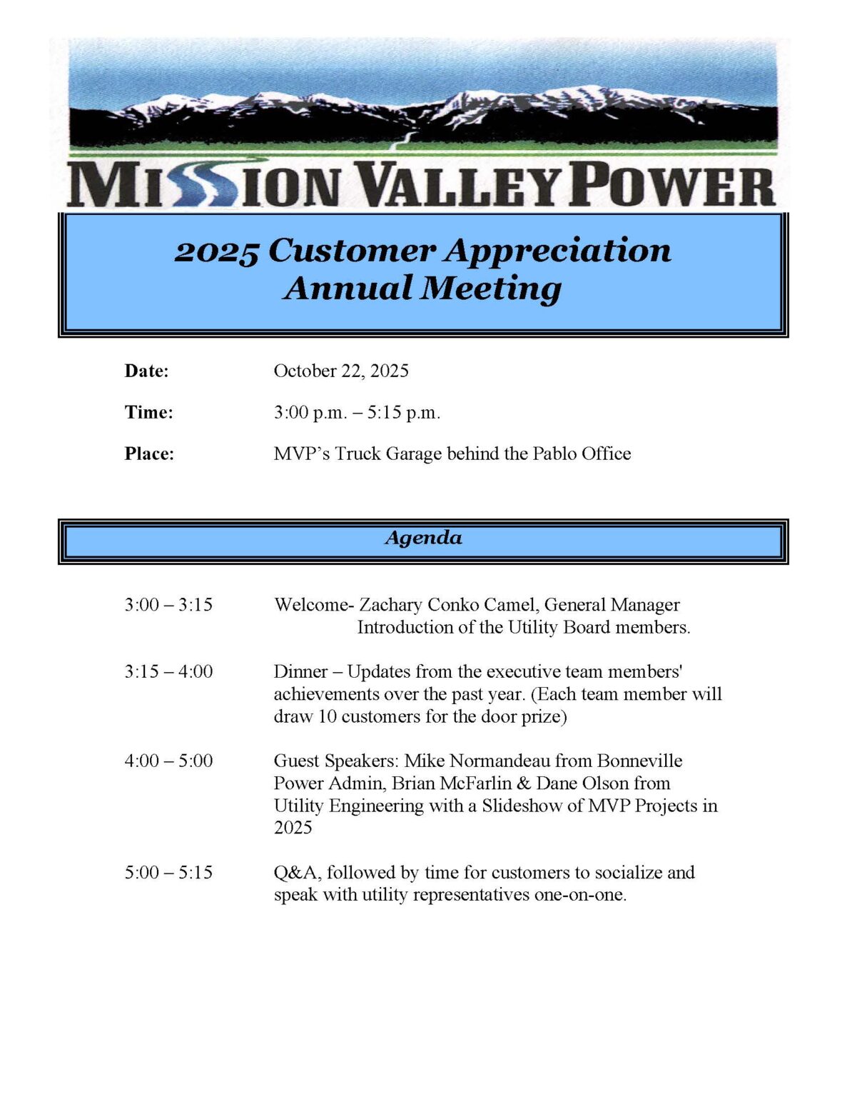 MVP 2025 ANNUAL MEETING - Mission Valley Power
